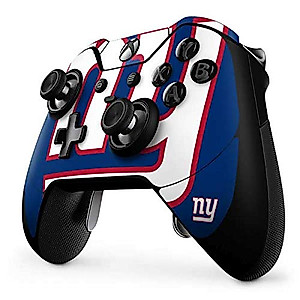 Skinit Decal Gaming Skin Compatible with Xbox One Elite Controller - Officially Licensed NFL New York Giants Large Logo Design
