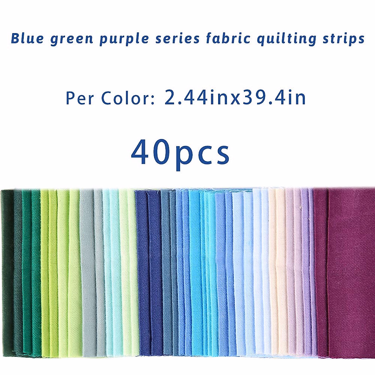 40Pcs Roll Up Cotton Fabric Quilting Strips, Jelly Roll Fabric, Cotton Craft Fabric Bundle, Patchwork Craft Cotton Quilting Fabric, Cotton Fabric, Quilting Fabric with Different Patterns for Crafts