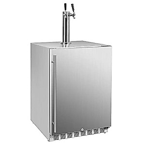 ICEJUNGLE Beer Tap Kegerator, Kegerators Beer Dispenser Beverage Beer Cooler Water Cooler Dispenser 5 Gallon, Full Size Keg,1/4 Keg,1/6 Keg