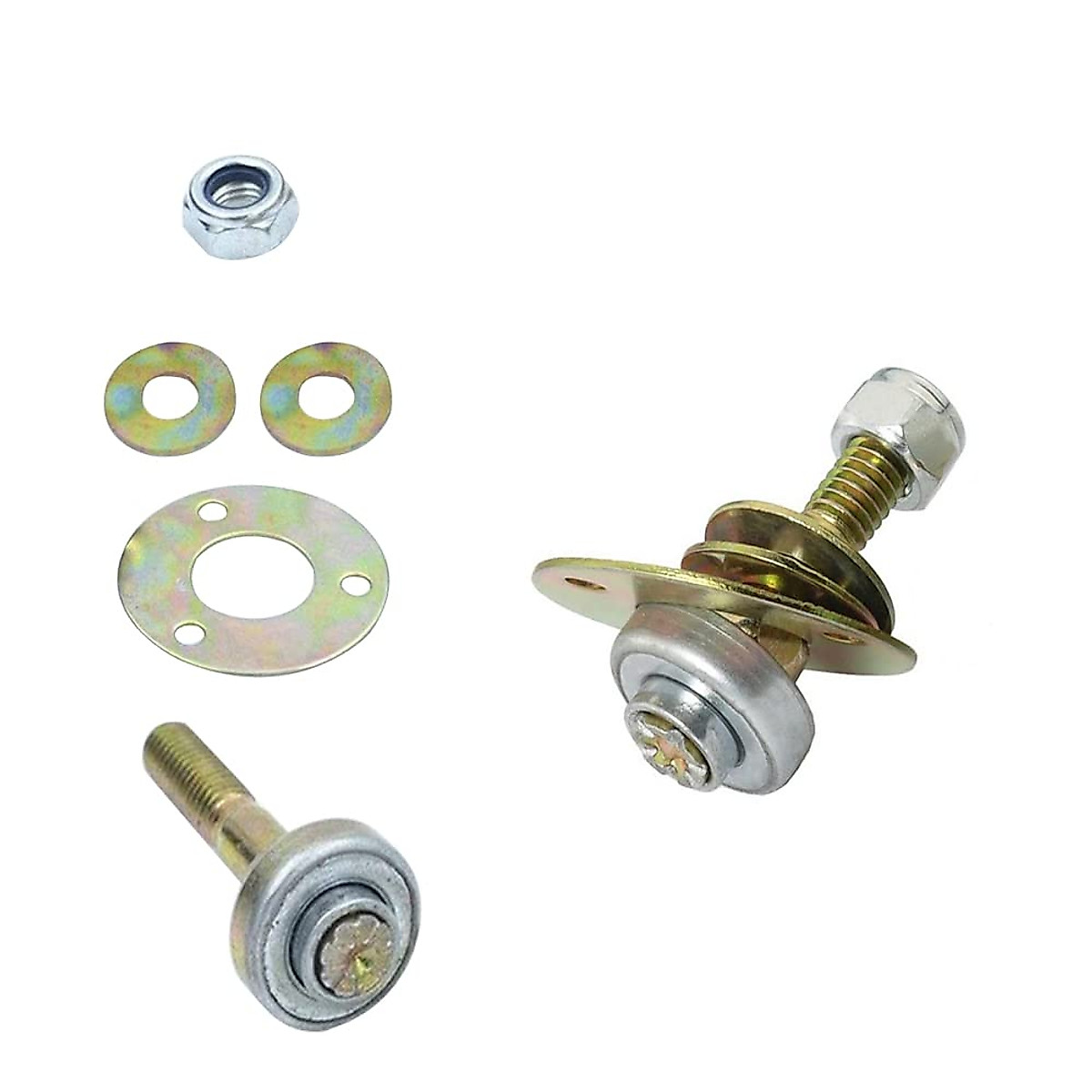 BOLWHAO 4 Pcs Rocking Chair Bearing Connecting Piece Rocking Chair Bearing Screws Kits Furniture Connecting Fittings (M8*45mm)