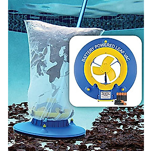 POOL BLASTER Water Tech Leaf Vac, Cordless Battery Powered Swimming Pool Leaf Skimmer, Leaf Vacuum is Fast Cleaning and Includes a Heavy-Duty Mesh High Capacity Bag