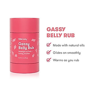 Frida Baby Fart Freeing Essentials | Includes Windi and Gassy Belly Rub for Safe, Natural, and Instant Gas and Colic Relief for Infants and Babies