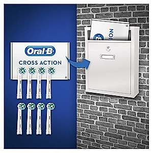 Oral-B CrossAction Toothbrush Head, Pack of 8 Counts