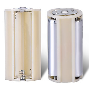 AA to D Battery Case, 10Pcs 3 AA to 1 D Size Series Connection Adapter Converter Battery Holder Case Box