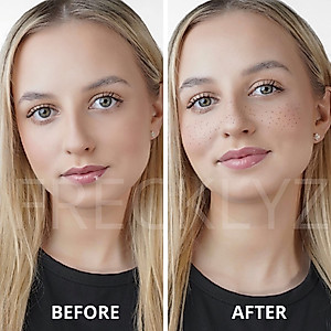 Frecklyz Waterproof Freckles - Pack of 6 Temporary Tattoo Face Stickers - Natural Looking Fake Tattoos Freckle Patch - Waterproof Makeup Accessories for Women