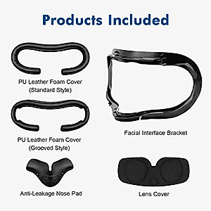 AMVR VR Facial Interface & Foam Cover Pad Replacement Comfort Set for Oculus Rift (Only Work for Rift CV1)