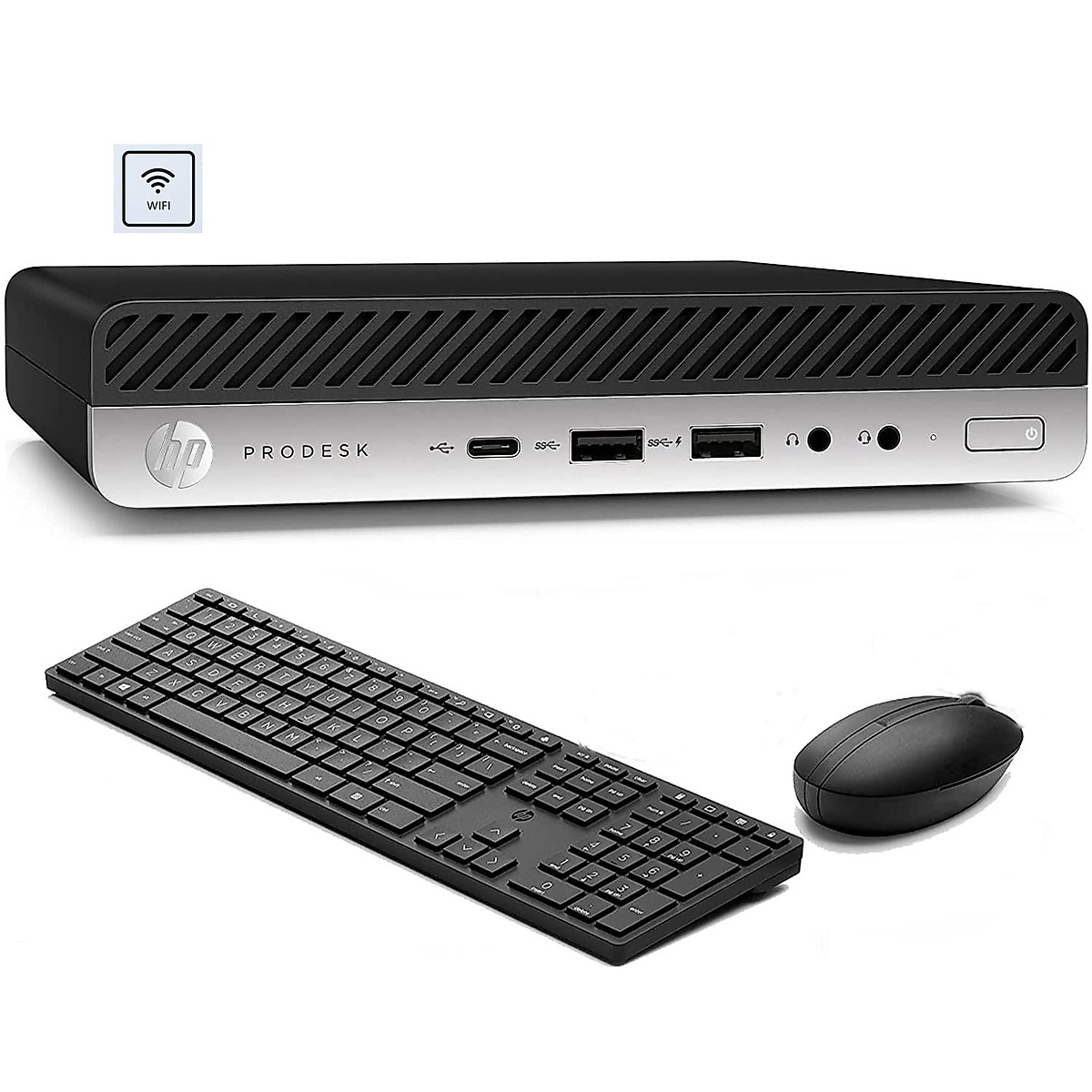 HP ProDesk 400 G3 Mini Computers Office Micro Desktop, i5 Tiny Desktop PC WiFi Business, 7500t, 16GB DDR4, 1TB SSD, Built in WiFi+BT, HDMI, Windows 10, Wireless Keyboard and Mouse (Renewed)