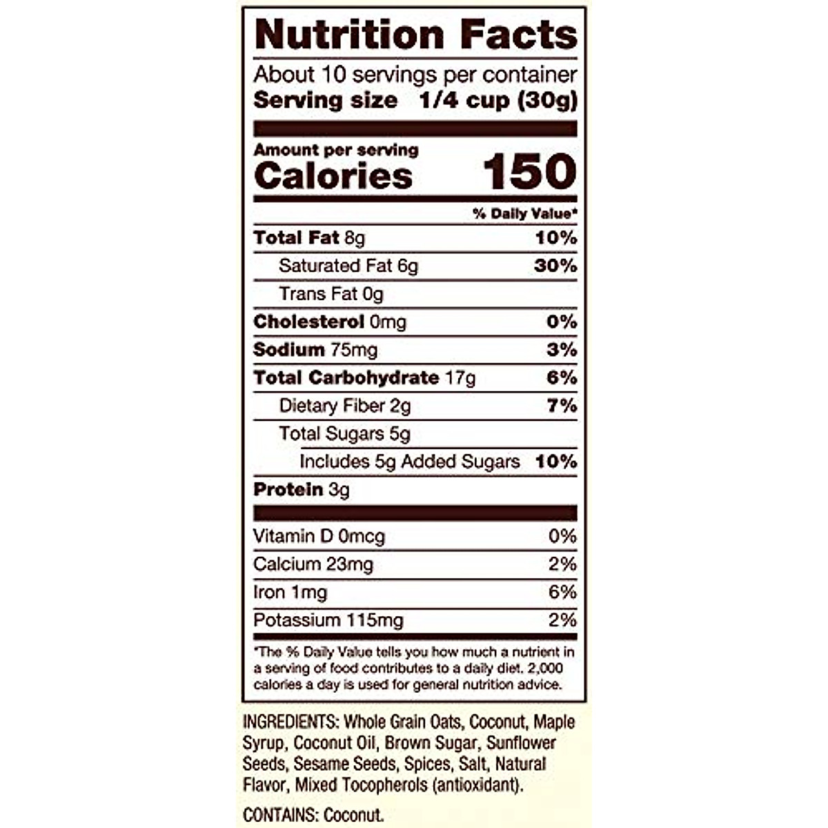 Bob's Red Mill Homestyle Coconut Spice Granola, 11-ounce (Pack of 6)