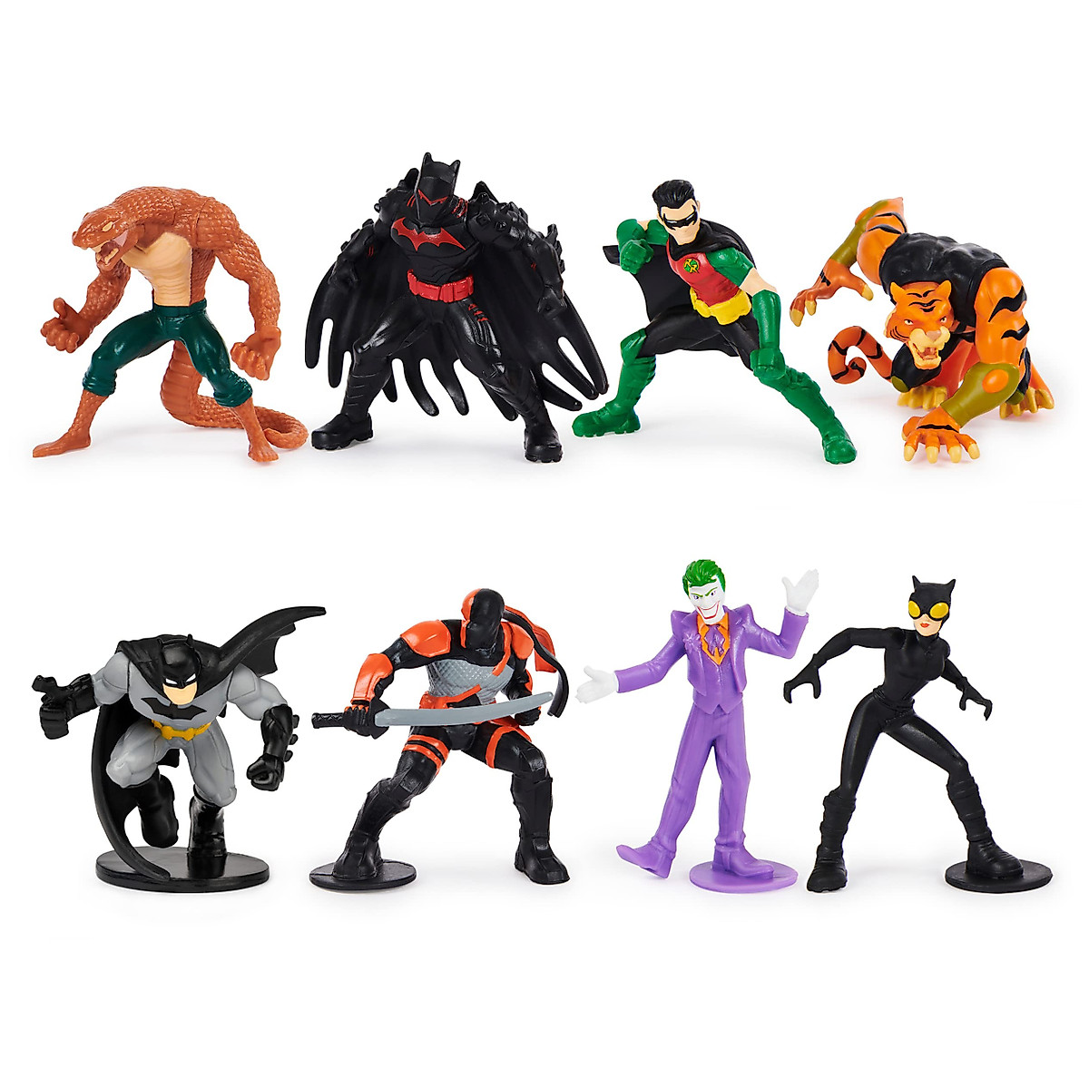 Batman 2-inch Scale 8-Pack of Collectible Mini Action Figures (Amazon Exclusive), Kids Toys for Boys Aged 3 and up