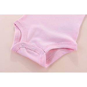 Newborn Infant Baby Bodysuit Mommy is My Valentine/Daddy's Little Valentine Romper Outfit Cute Cotton Jumpsuit Clothes (Daddy's Little Valentine-Gold Heart, 0-3 Months)