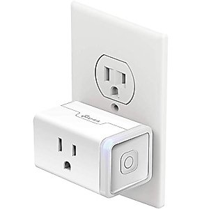 Kasa Smart Plug Mini with Energy Monitoring, Smart Home Wi-Fi Outlet Works with Alexa, Google Home & IFTTT, Wi-Fi Simple Setup, No Hub Required (KP115), White – A Certified for Humans Device