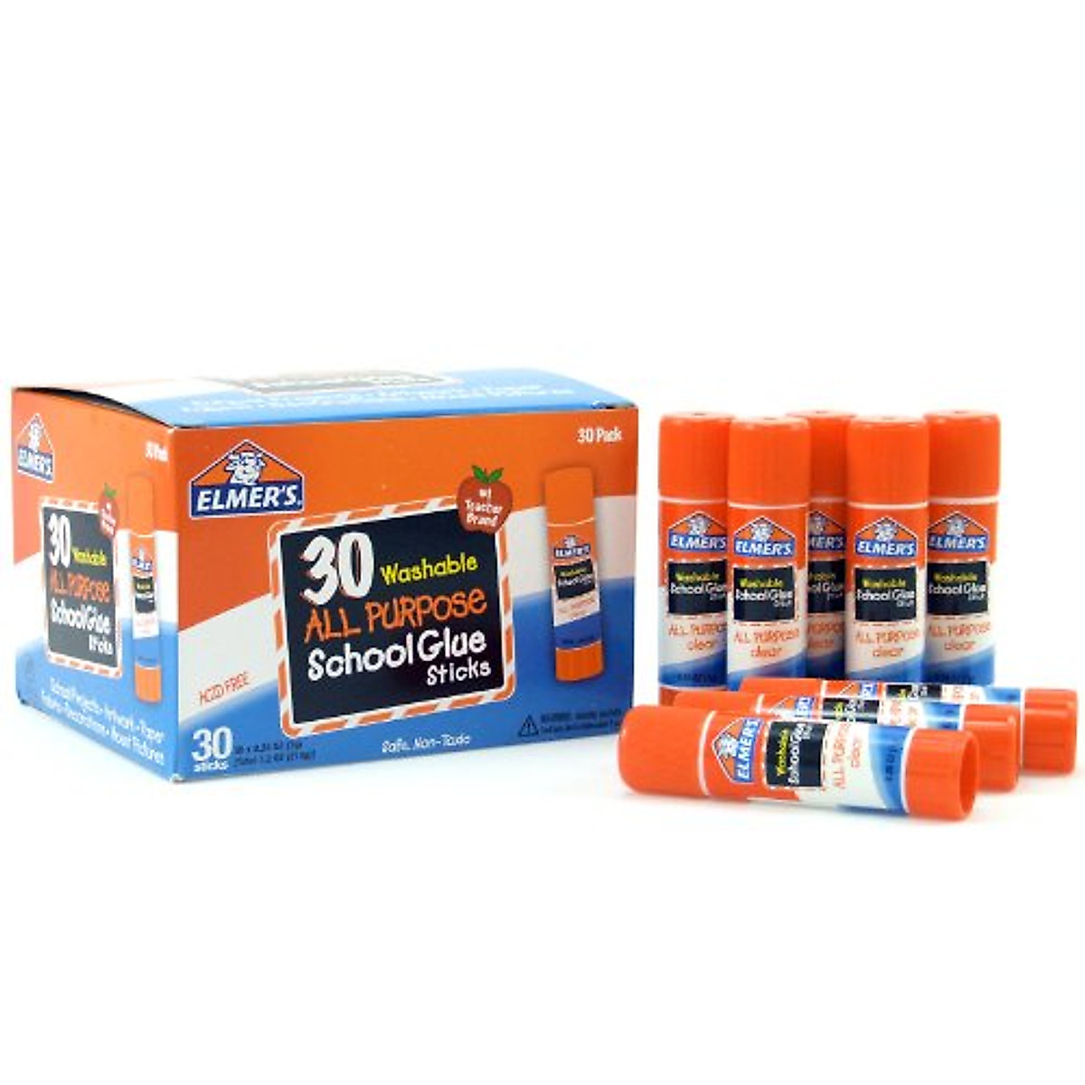 Elmer's All Purpose School Glue Sticks, Washable, 7 Grams, 30 Count