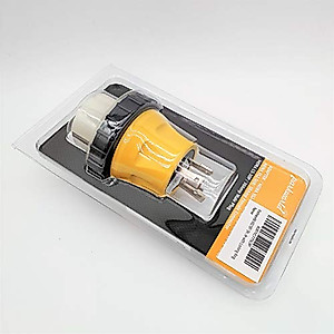 Parkworld 692101 Shore Power Adapter Generator 30A L5-30P Male to Marine 50A SS2-50R Female with Locking Ring