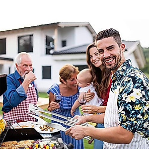 Mirror Flower 66PCS Grill Utensils Set for Outdoor Grill Set Stainless Steel BBQ Grill Accessories in Case,Heavy Duty Grilling Accessories Kit,Perfect for Camping Backyard Barbecue