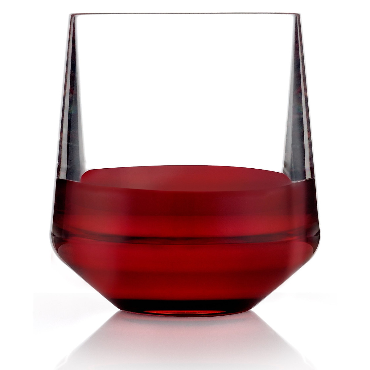 DRINIQUE Unbreakable Stemless Wine Glasses (Set of 4) 12oz Tritan Plastic Stemless Glassware for Indoor or Outdoor Use - Clear