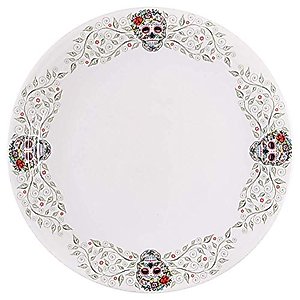 Fiesta Skull and Vine Sugar 11" Round Platter/Chop Plate