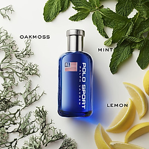 Ralph Lauren FRAGRANCES Polo Sport - Eau De Toilette - Men's Cologne - Fresh & Clean - With Oak, Citrus, and Mint - Medium Intensity - 4.2 Fl Oz