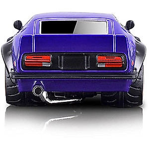 1972 Datsun 240Z Purple with Dark Gray Hood 1/64 Diecast Model Car by Muscle Machines 15547