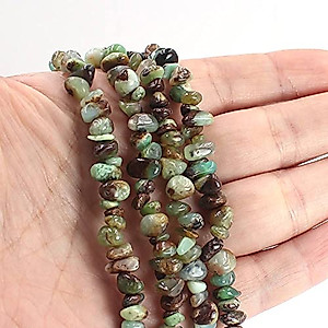 SR BGSJ Jewelry Making Natural 6-8mm Freeform Australian Jade Chips Gemstone Loose Spacer Loose Craft DIY Beads Strand 34'