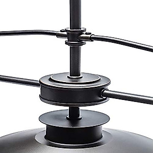 Globe Electric 64845 Nate 3-Light Pendant, Oil Rubbed Bronze, Clear Glass Shades