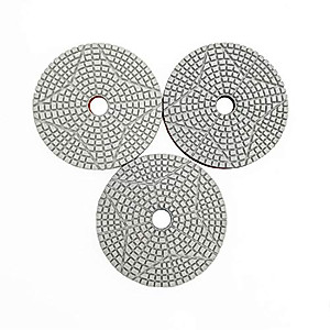 DT-DIATOOL Diamond 3 Step Polishing Pads 4 Inch for Granite Marble Terrazzo(Set of 3 Pieces)