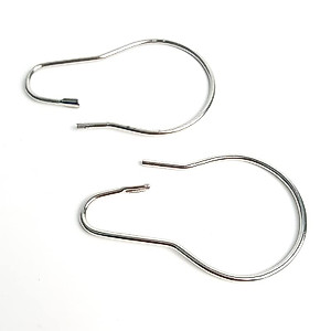 TMIGOO 48 Pieces Stainless Steel Rust Proof Shower Curtain Hooks Ring for Bathroom Shower Curtain Rods (Silver)