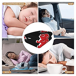 Ultra Soft Hooded Cloak Flannel Fleece Hooded Throw Blanket Akatsuki Pattern Fleece Sherpa Wearable Microfiber Bedding Quilt 80"X60"