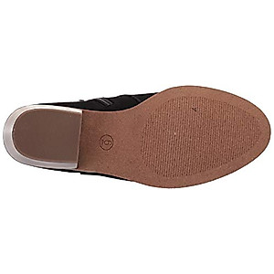 Amazon Essentials Women's Ankle Boot, Black Microsuede, 7.5