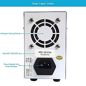 DC Power Supply Adjustable 4-Digital 30V/10A Switching Regulated Power Suppl Single-Output