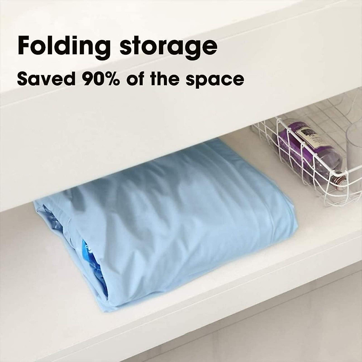 Inflatable Slide Pool Water Pool Slide Activity Center for Outdoor Swimming Pool Suitable for Over 3 Years Old,Blue-3M