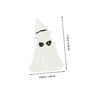 IWOWHERO 10pcs Luminous Ornaments Tabletop Decor Mini Figurine Mini Resin Figurines Ornaments for Crafts Miniature Halloween Figurines Halloween Gag Toys Resin Pumpkin Decor Party Supplies