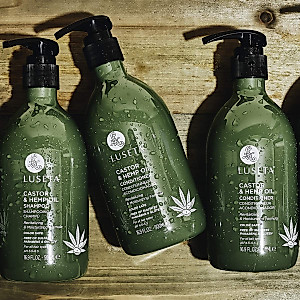 Luseta Castor & Hemp Oil Shampoo for Hair Growth, Hair Loss/Repair, Thickens & Enriches Thinning 33.8oz