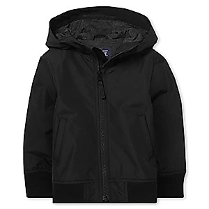 The Children's Place baby boys And Toddler Windbreaker Jacket, Black, 5T US
