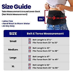 Lower Back Brace Support | Breathable Lumbar Support Brace For Sciatica Nerve Pain Relief | Low Back Support Belt For Heavy Lifting, Work, Scoliosis, Herniated Disc Back Pain Relief Men Women (MEDIUM)