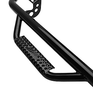 Smittybilt T0678CC Black Powdercoat 2" Nerf Steps Side Bar, Pair
