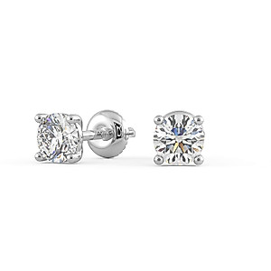 Lab Created Diamond Stud Earrings set in 14kt Gold (0.50 ct.tw, D-E Color, VS1-VS2 Clarity) (Stud)