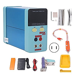 Battery Spot Welder, Aluminum Alloy Shell Electric Welding Machine Auto Trigger at with Intelligent Control Display Panel for Electric Appliance(US Plug)