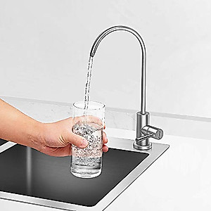 Frizzlife RO Water Filter Faucet- Drinking Water Faucet fits Most Reverse Osmosis Water Filtration System-SUS304 Stainless Steel with Brushed Nickel