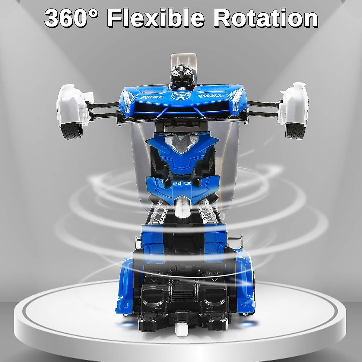 Remote Control Car,Transform Robot RC Car Age 3 4 5 6 7 8-12 Years Old for Kids, Deformation Car Model Toy Gift for Children,One Button Transformation & Realistic Engine Sounds