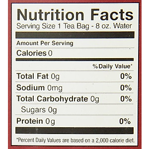 Davidson's Organics, Cherry Vanilla, 25-count Tea Bags, Pack of 6