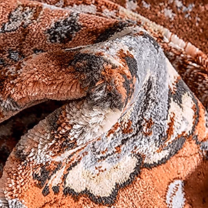 Well Woven Elle Copper Persian Vintage Shiraz (3'11" x 5'3") Area Rug Red Distressed Rust Modern Oriental Carpet