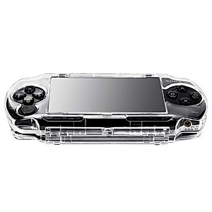 OSTENT Protector Clear Crystal Travel Carry Hard Cover Case Shell for Sony PSP 1000 Game Console