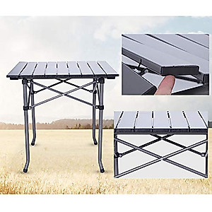 Outdoor Table and Chair Set 5-Piece Outdoor Camping Table and Chair Set, Outdoor Picnic Table and Chair, Folding Table and Chair Set
