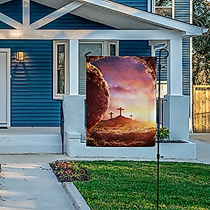 My Little Nest Seasonal Garden Flag Easter Day Sunrise Vertical Garden Flags Double Sided for Home Farmhouse Yard Holiday Flag Outdoor Decoration Banner 12"x18"