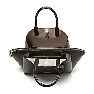 Kate Spade New York Avenue Refined Grain Leather Medium Satchel Black One Size