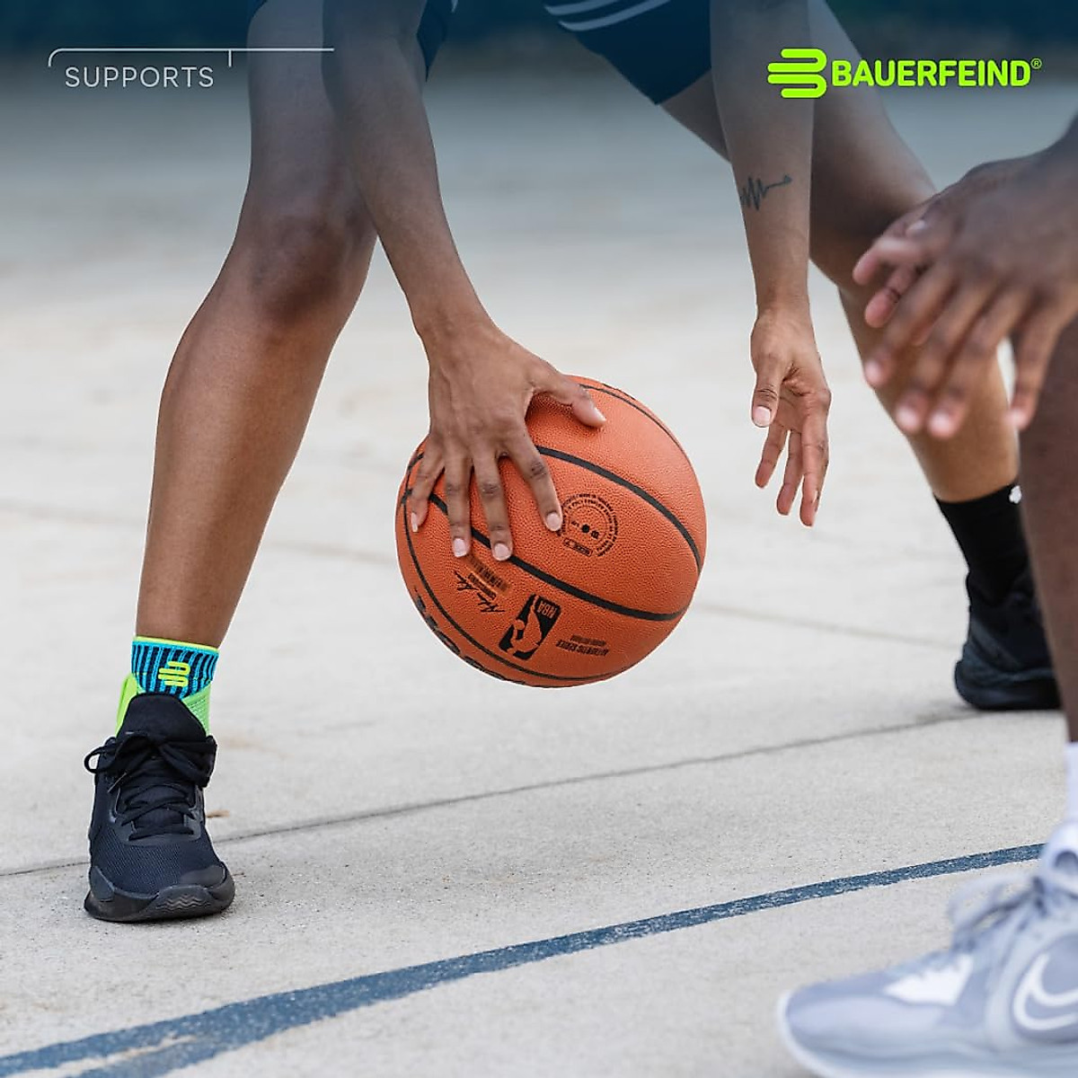 Bauerfeind Sports Ankle Support - Breathable Compression (Black, Small/Left)