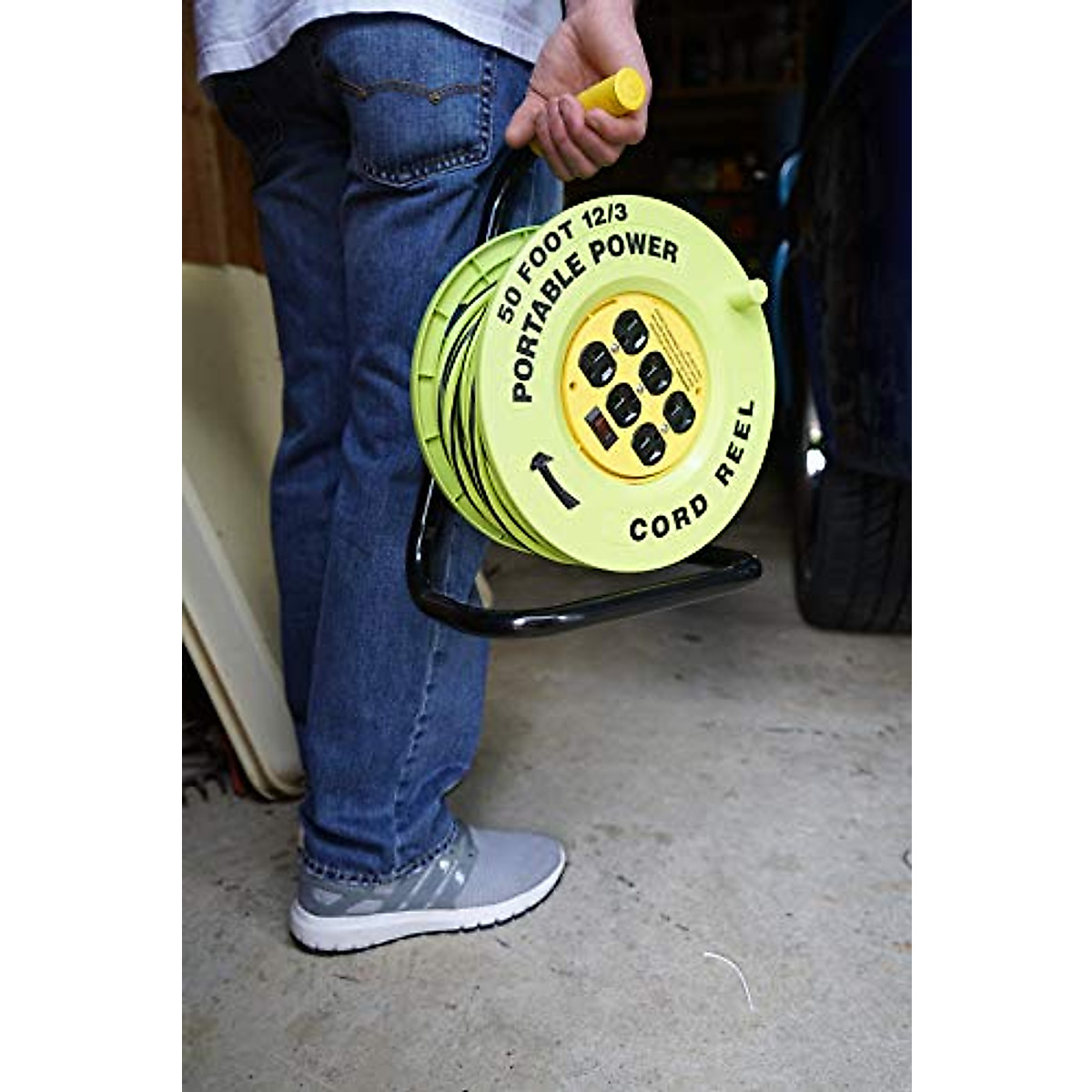 Designers Edge E238 Extension Cord, 12/3-Gauge, Vivid Green