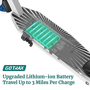 Gotrax Scout Electric Scooter for Kids Ages 4-7, Max 3 Miles Range and 6Mph Speed, 5" Flash Front Wheel and Unique Pedal Light, UL2272 Certified Aprroved Electric Kick Scooter for Boys Girls Blue