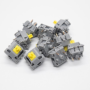 ZugGear DUROCK POM Switches Tactile Sunflower T1 Keyboard Switch 67g Mechanical Switches, 5 Pins Pre-Lubed Tactile Switches (90pcs, DUROCK POM T1)