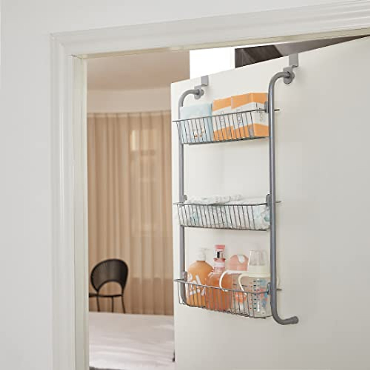 Heavy-Duty 3-Tier Over Door Pantry & Spice Rack Organizer